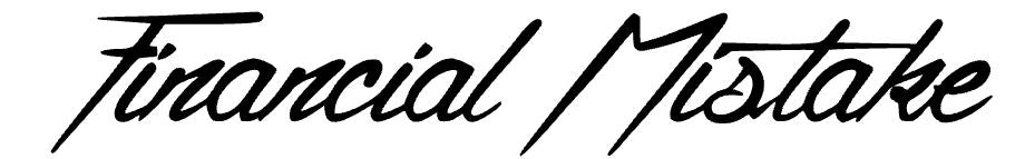 Financial Mistake Decal – Funsize Industries